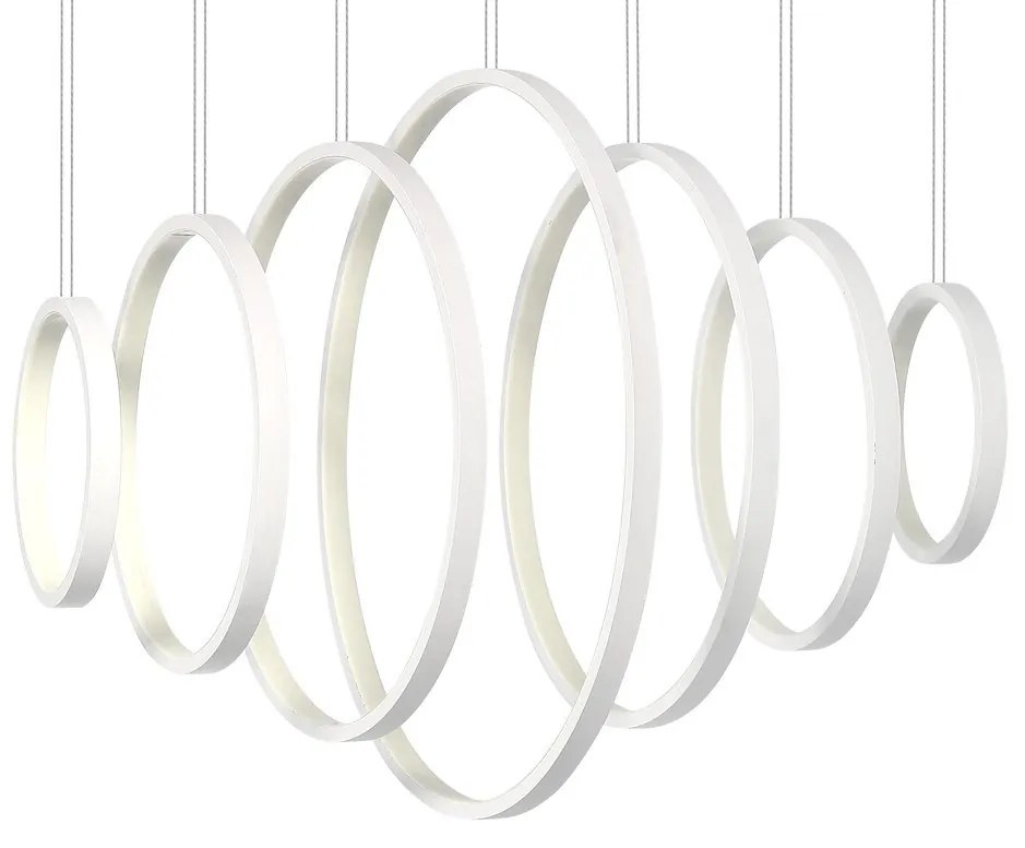 Závěsné LED svítidlo Pixels, 7x LED 96w, 4000k, w