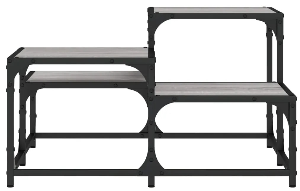 Konferenční stolek šedý sonoma 68 x 68 x 40 cm kompozitní dřevo - Default Title