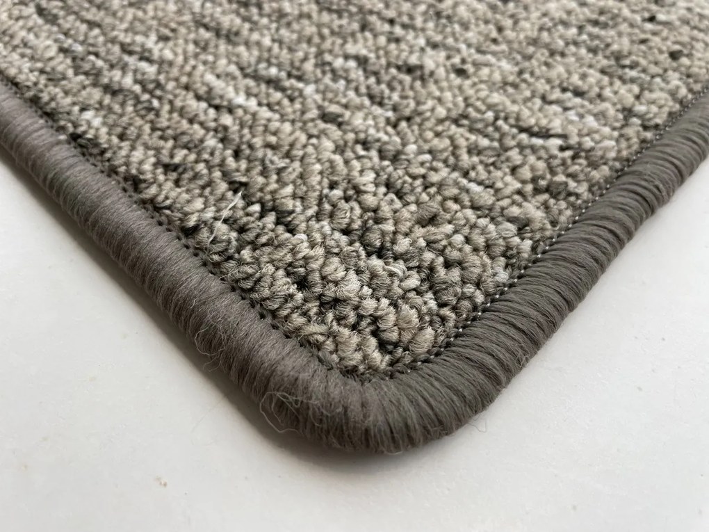 Vopi koberce Kusový koberec Alassio hnědý čtverec - 80x80 cm