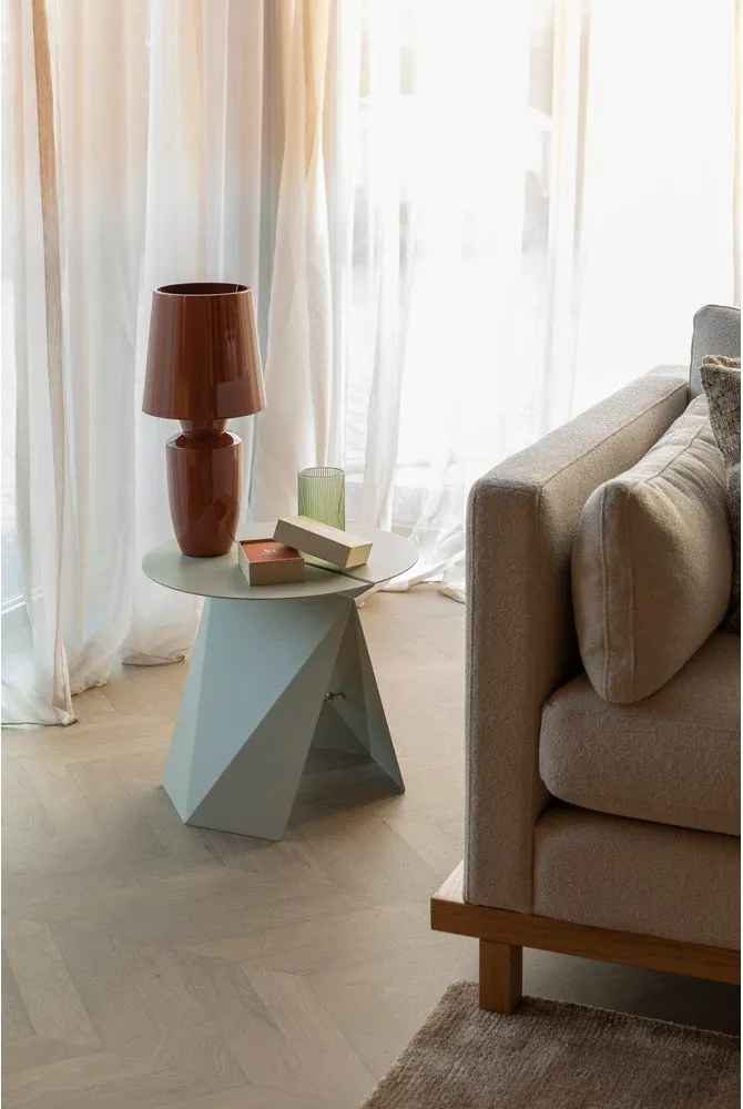Kovová stolní lampa v terakotové barvě s kovovým stínidlem (výška 42 cm) Classy – Zuiver