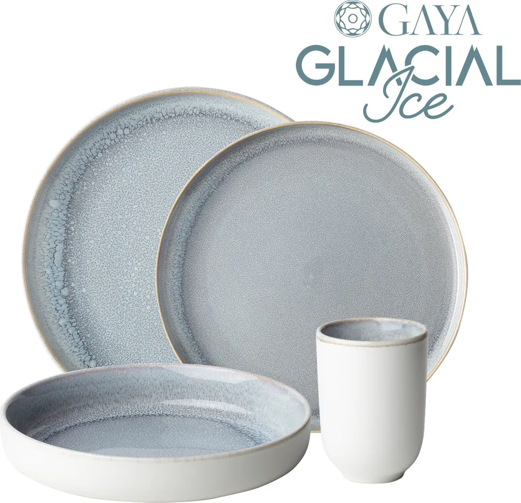 Porcelánový set 16 ks – Gaya Atelier Glacial Ice - 453149