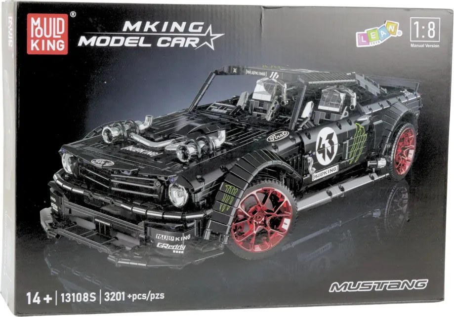 LEAN Toys Stavebnicové kostky – sportovní auto Mustang Hoonicorn V2, 3201 dílků