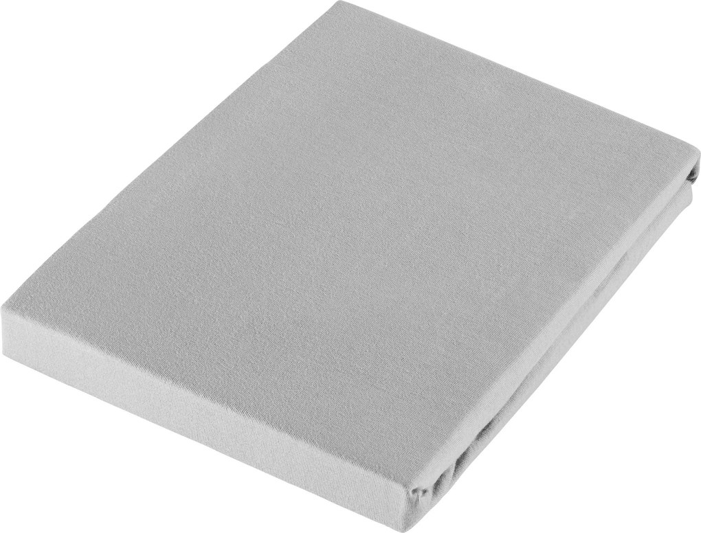 XXXLutz ELASTICKÉ PROSTĚRADLO, žerzej, světle šedá, 100/220 cm Dieter Knoll - Prostěradla - 004996001503