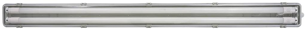 Svítidlo + 2x LED trubice - T8 - 120cm - 18W - studená bílá - SADA