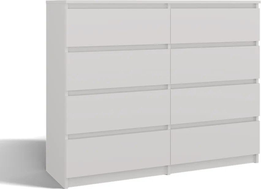 Komoda Malwa M8/120 bílá