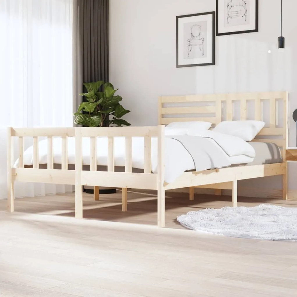 Rám postele 75 x 190 cm Small Single masivní dřevo