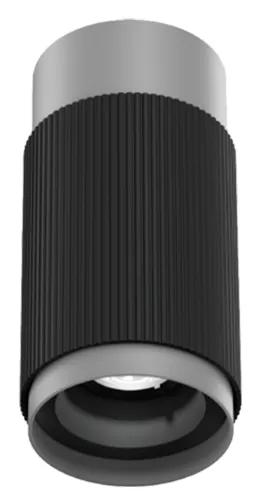 Stropní designové svítidlo ve tvaru válce Trace Ceiling Barva: Černá / Hliník kartáčovaný, Teplota chromatičnosti: 3000 Kelvinů