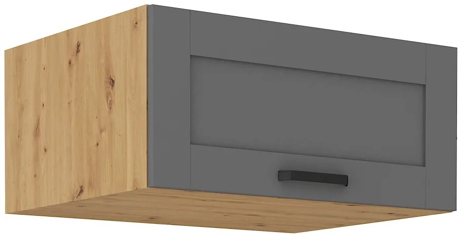 Kuchyňská skříňka LUNA 80 NAGU-36 1F korpus: dub artisan, barva dvířek: šedá DUST