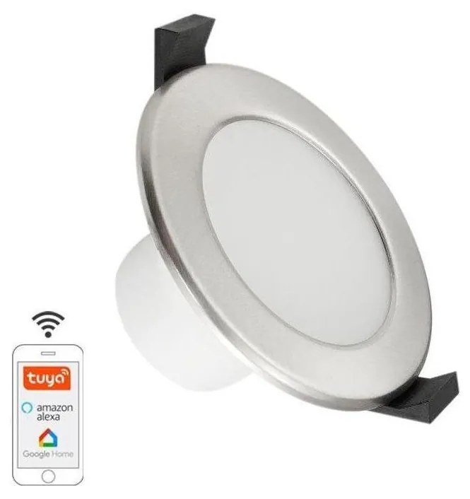 NEDES | LED Stmívatelné koupelnové svítidlo LED/7W/230V 3000K-6500K Wi-Fi Tuya IP44 | ND3332