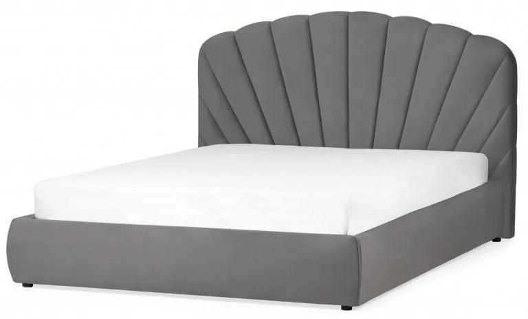 Čalouněná postel Sara 160x200 šedá