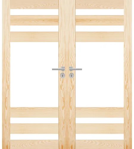 Archo - Dvoukřídlé dřevěné dveře dýhované z borovice Cordoba 105518