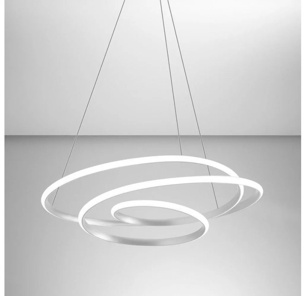 Gea Luce Gea Luce DIVA S G BIANCO - LED Stmívatelný lustr na lanku DIVA LED/44W/230V bílá FX0227