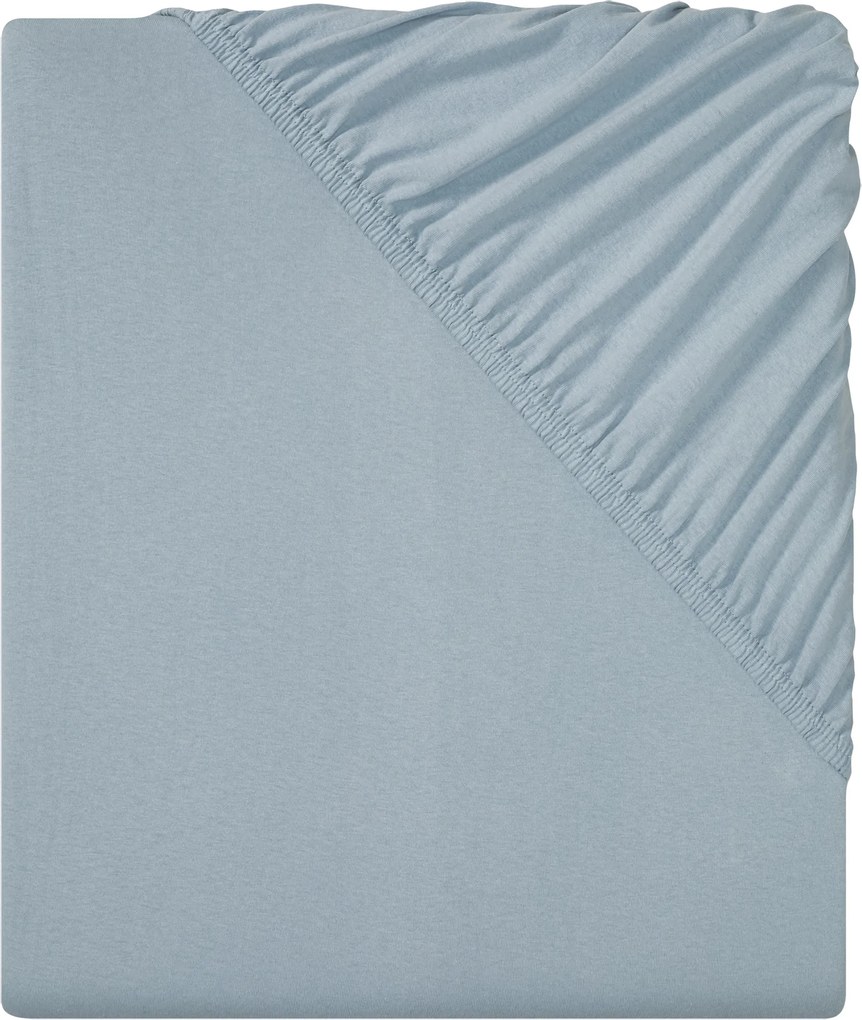 Livarno home Žerzejové napínací prostěradlo, 140–160 x 200 cm (modrá)