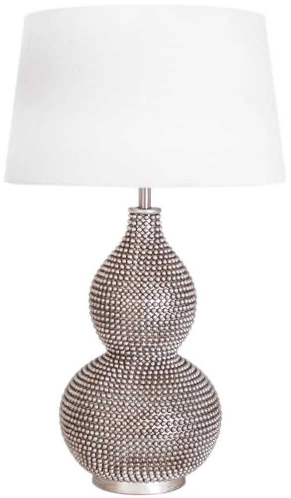 ByRydens 4001840-6508 - Stolní lampa LOFTY 1xE27/5W/230V bílá/stříbrná 4001840-6508