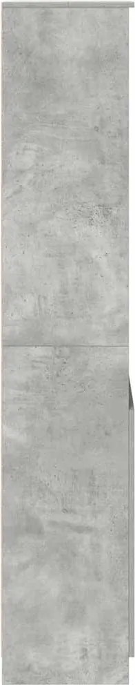 Vysoká deska betonově šedá 50x35x180 cm Dřevěná konstrukce 3328465