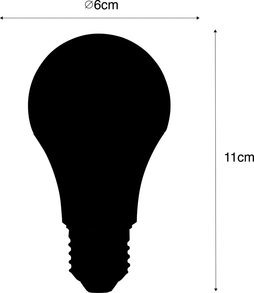 Sada 3 chytrých LED žárovek E27 A60 matné RGBW 8,5W 806lm 2700K