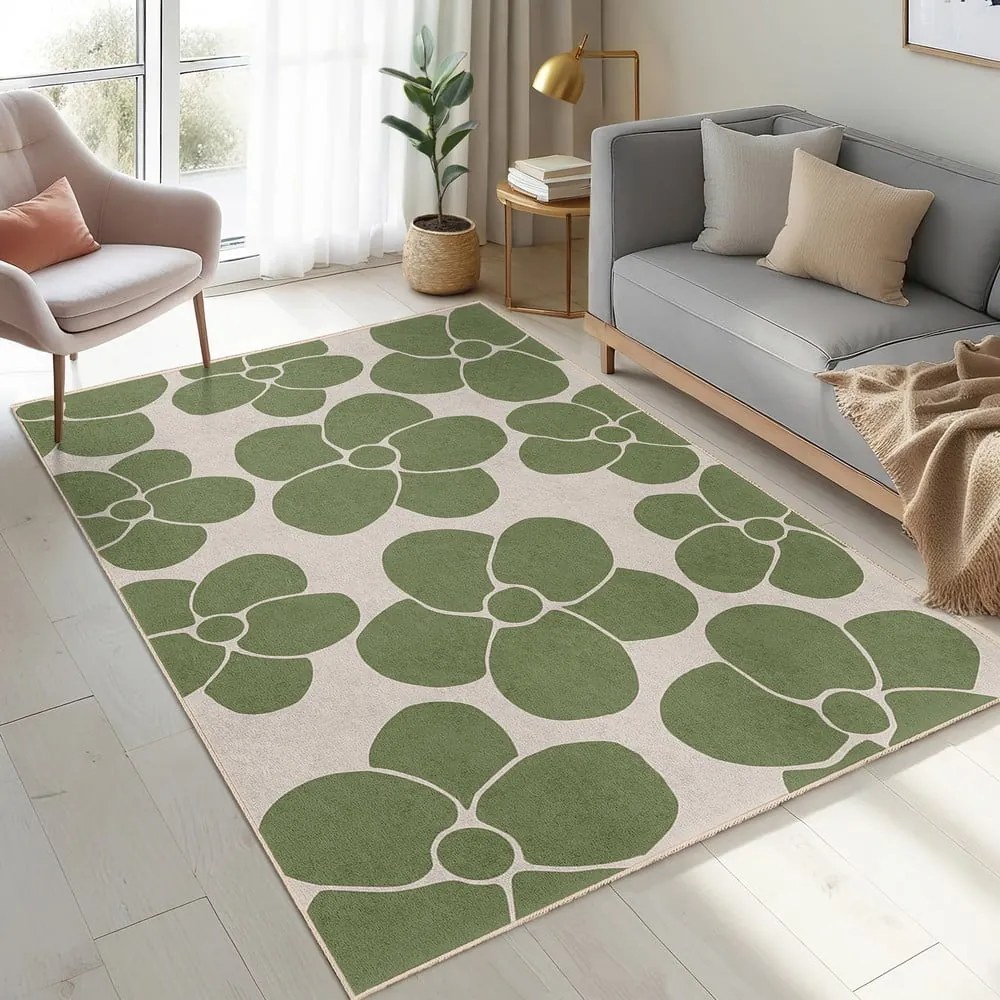 Zelený pratelný koberec 160x230 cm Green Meadow – Mila Home