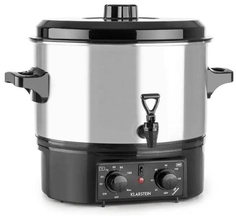 Klarstein Biggie Small, zavařovací hrnec, 16 l, 2000 W, nerezová ocel