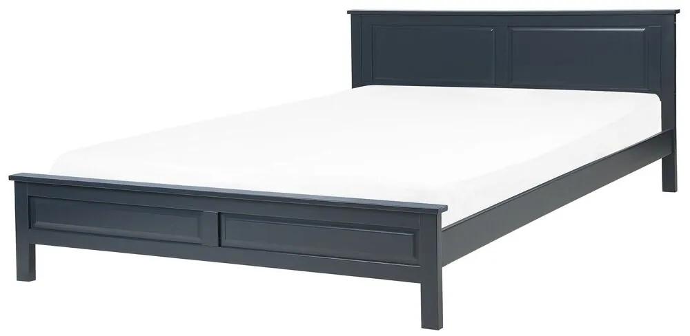 Manželská postel 180 cm OLIVE (s roštem) (modrá). 1007409