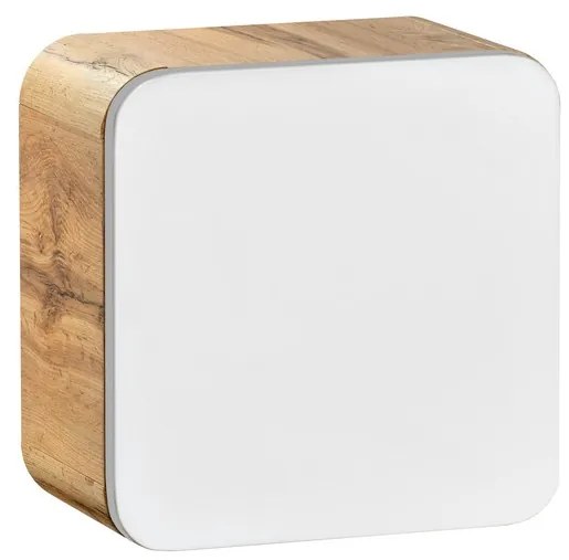 Koupelnová závěsná skříňka Aruba 831 1D dub craft zlatý/bílý lesk