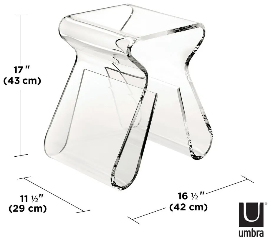 Plastový odkládací stolek 42x29 cm Magino – Umbra