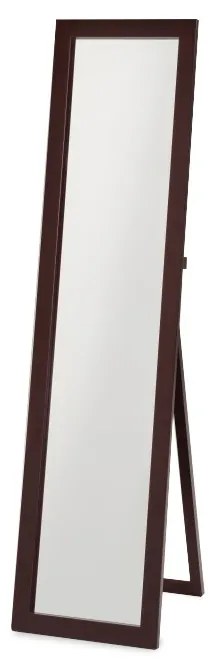 Velké stojanové zrcadlo výškově nastavitelné v odstínu cappucino TK223