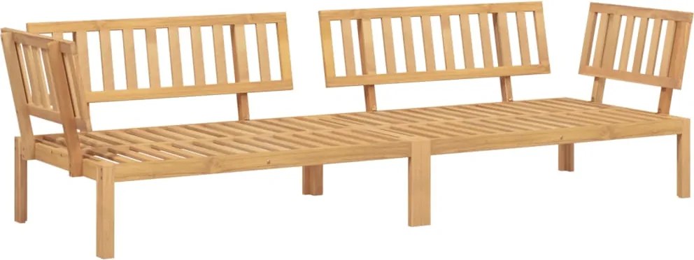 Zahradní středové pohovky z palet 2 ks masivní akáciové dřevo 3209306