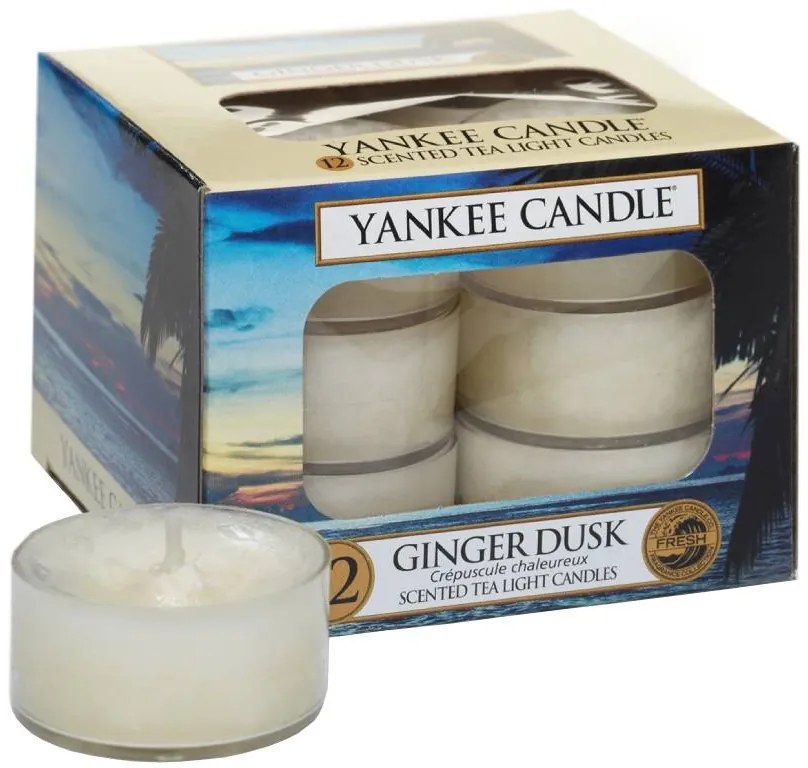 Yankee Candle – čajové svíčky Ginger Dusk (Zázvorový soumrak), 12 ks