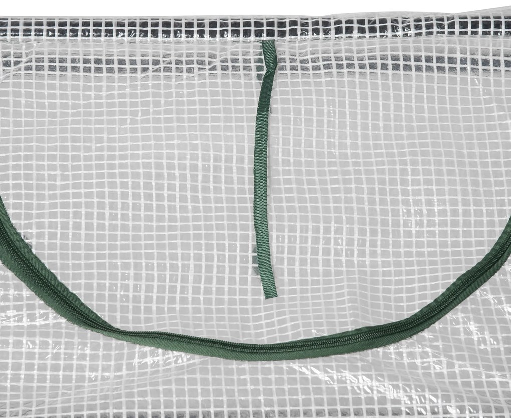 Fóliový skleník Outsunny s oknem, PE skleník, skleník na rajčata, chladicí rám, 120x60x60 cm, bílý