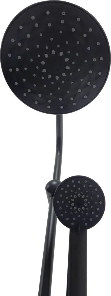 KREIS Black Sprchový set bez baterie - kulatý