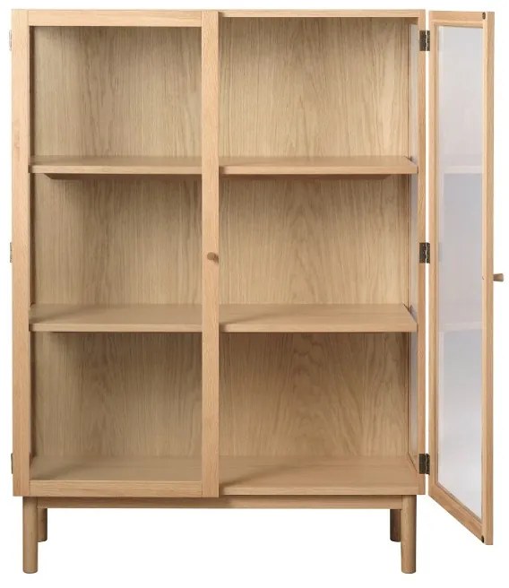 Designová vitrína Dallan 140 cm přírodní dub
