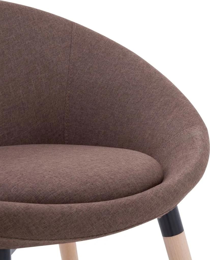 vidaXL Jídelní židle textil [283433] Barva: Hnědá