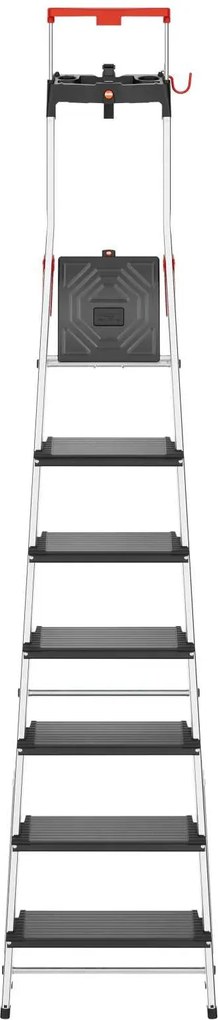 Hliníkové schůdky Hailo L100 Topline, 6+1 příčka, nosnost 150 kg, 8050-707
