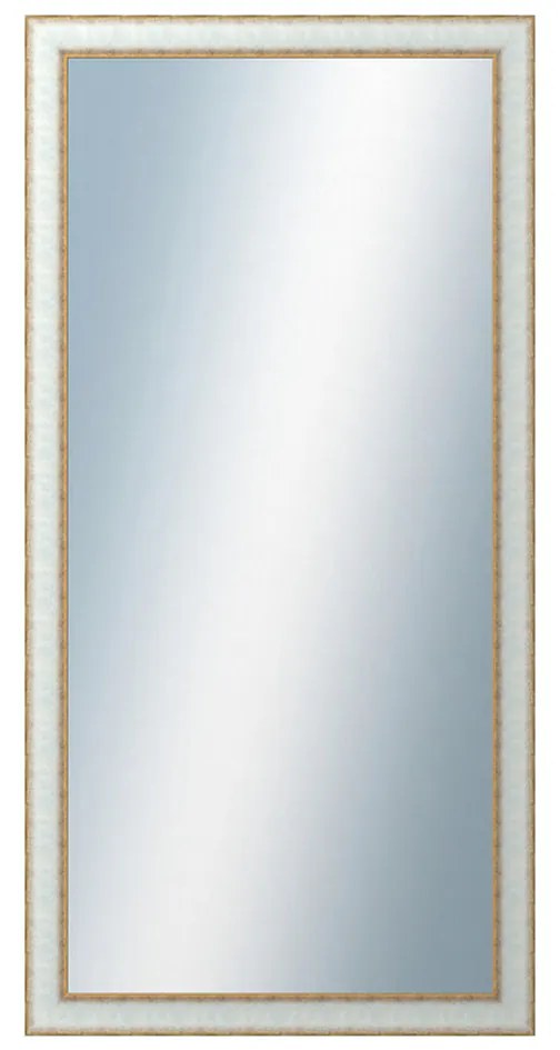 DANTIK - Zarámované zrcadlo - rozměr s rámem cca 60x120 cm z lišty DOPRODEJ|METAL bílozlatá, (3023)