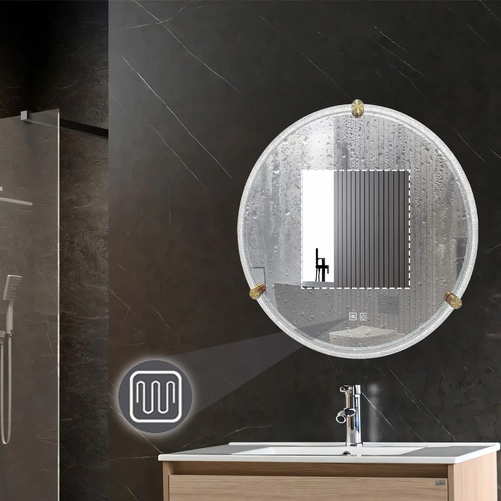 Tutumi Tutumi, LED zrcadlo 60cm, model 106, přední osvětlení, HOM-02699