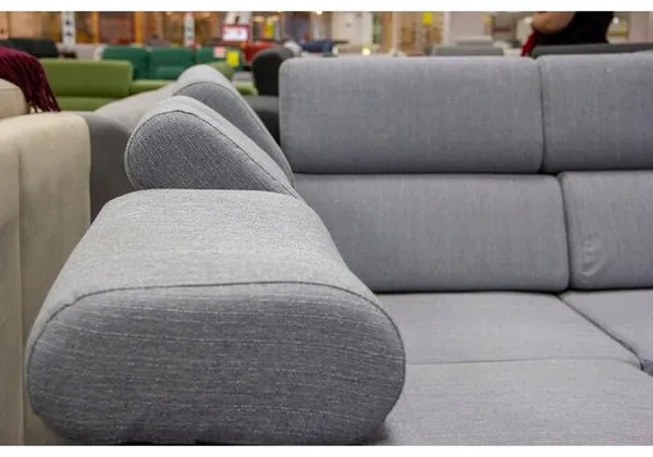 Rohová sedačka rozkládací Matrix pravý roh šedá