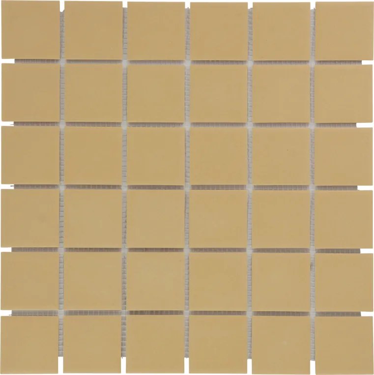 The Mosaic Factory Obklad keramická žlutá Mozaika 5 Yellow 4,8x4,8 (30,9x30,9) cm - LO1021