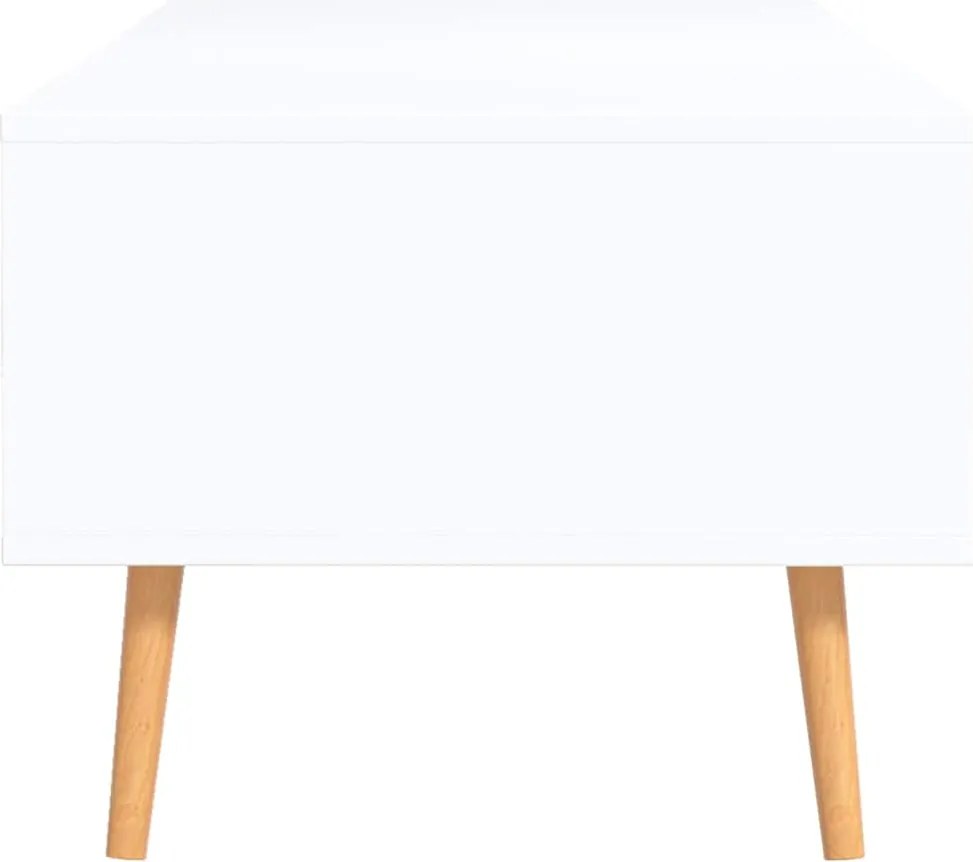 Konferenční stolek bílý a dub sonoma 100x49,5x43 cm dřevotříska 326791