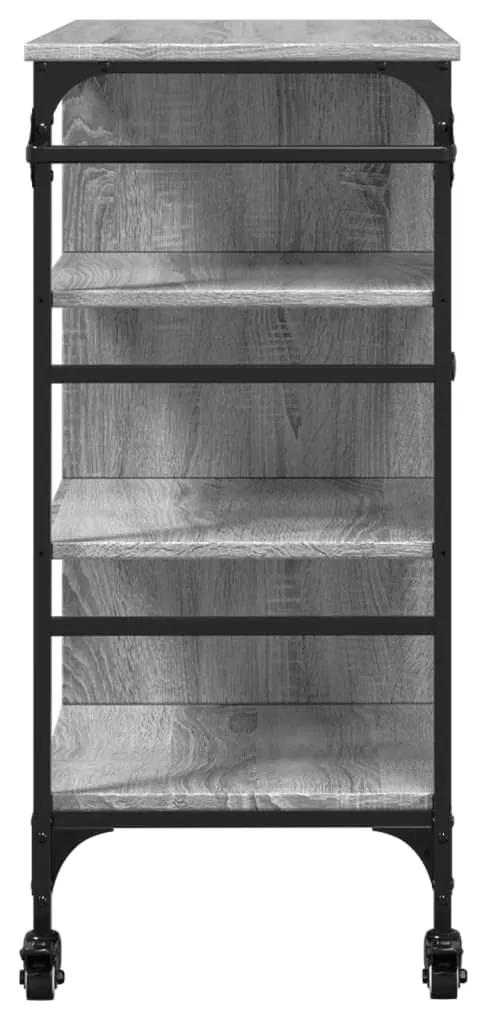 Kuchyňský vozík šedý sonoma 87,5x38,5x84,5 cm kompozitní dřevo,  842389