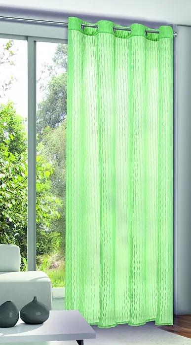 Lehký dekorační závěs OTTO sv. zelený 135x245 135 x 245 cm