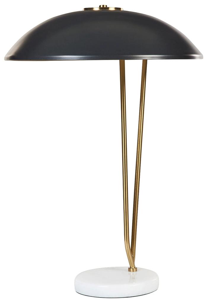 Kovová stolní lampa černá/zlatá DANTO Beliani