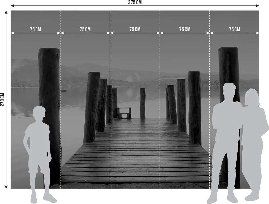 Fototapeta na míru Poklidné Molo | Vliesová fototapeta na zed' | DFTNXXL1140