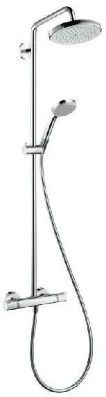 Hansgrohe Croma 220 - Sprchový set Showerpipe s termostatem, 22 cm, 4 proudy, EcoSmart 9 l/min, chrom 27188000