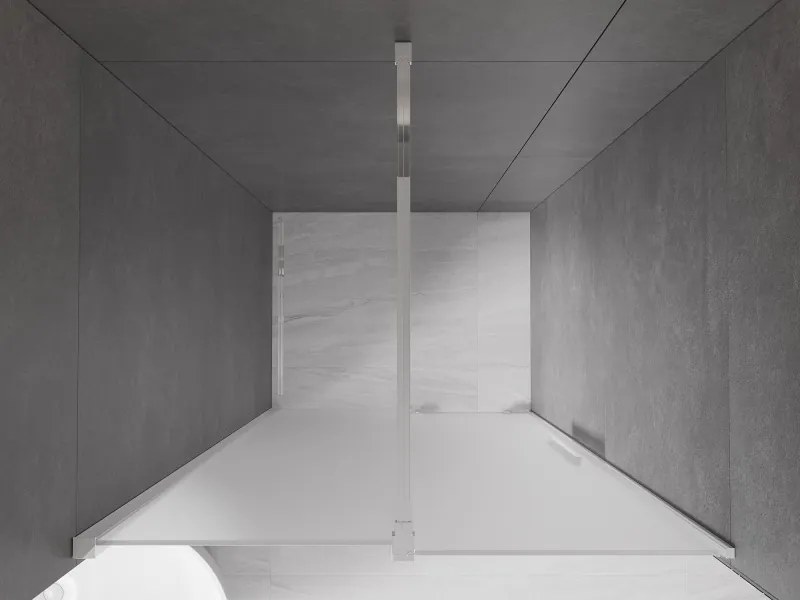 Mexen Velar, posuvné sprchové dveře do otvoru 110 cm, 8mm sklo námraza, chromová, 871-110-000-31-01