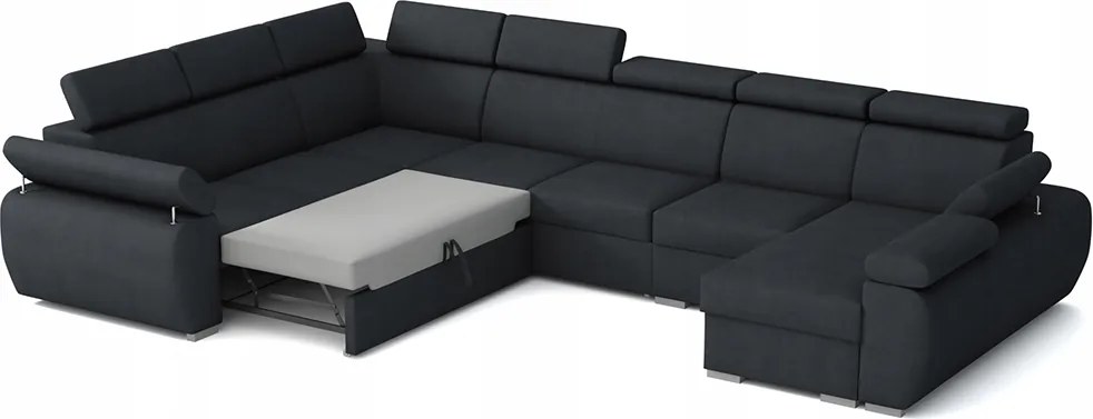 Sedací souprava BASTON | 260x390x170 cm | rozkládací + 2x úložný prostor | VÝBĚR TKANIN