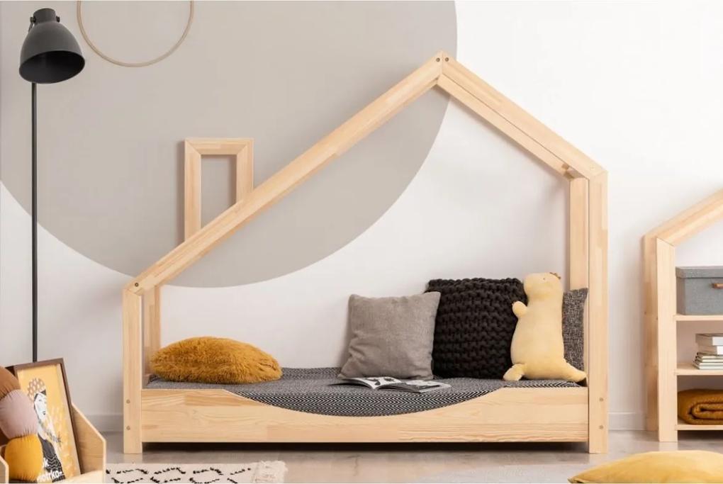 Adeko Dětská postel domeček Luna E Velikost postele: 180x90 cm Barva: dekor přírodní dřevo přírodní