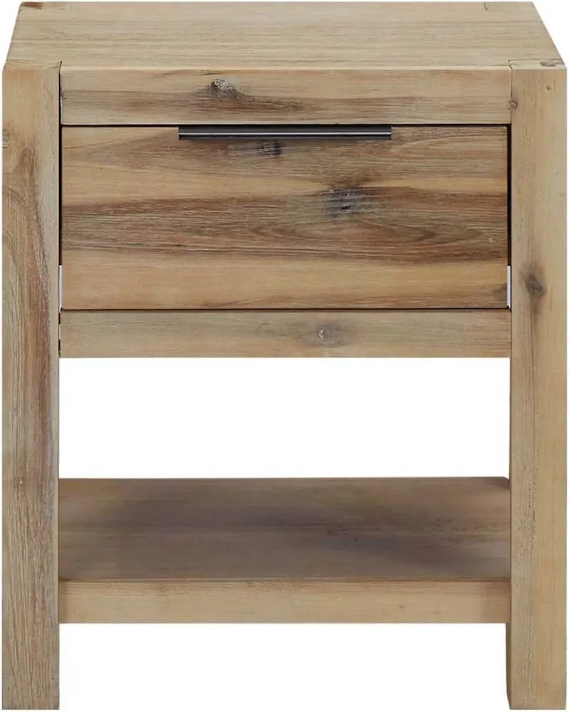 Noční stolky se zásuvkami 2 ks 40 x 30 x 48 cm masivní akácie 3057529