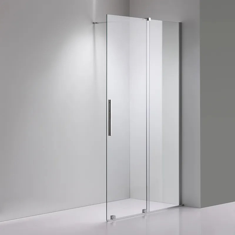 BPS-koupelny Posuvná bezrámová sprchová zástěna HYD-ATA 150 chrom/transparent - bez vaničky