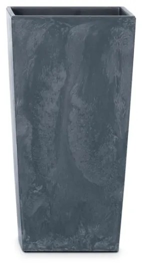 PROSPERPLAST Květináč - URBI SQUARE Beton Effect Rozměr: 19,5x19,5 cm, Barva: antracit