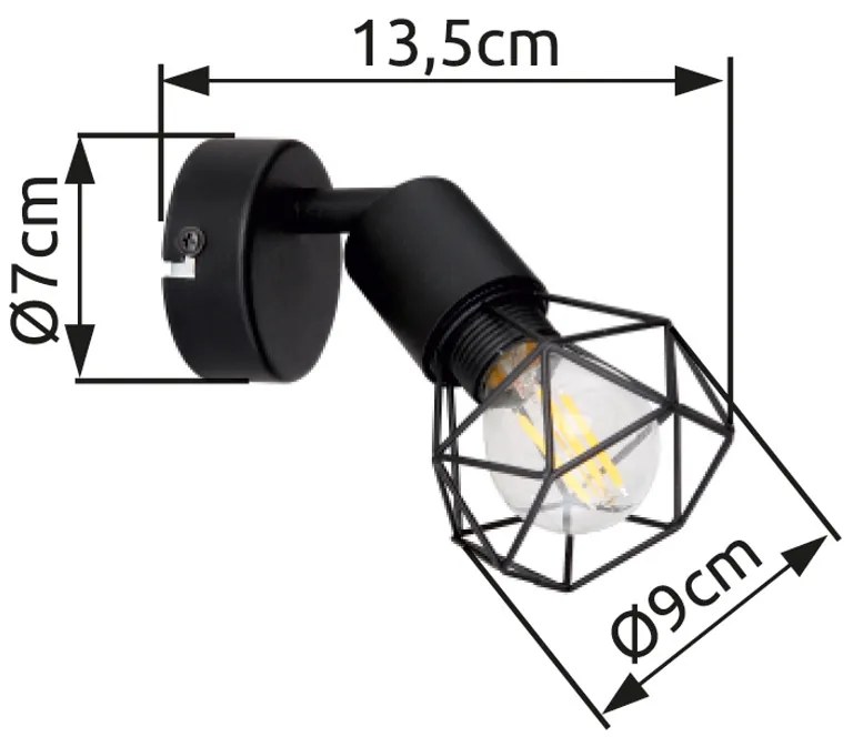 GLOBO XARA I 54802S-1 Nástěnné svítidlo